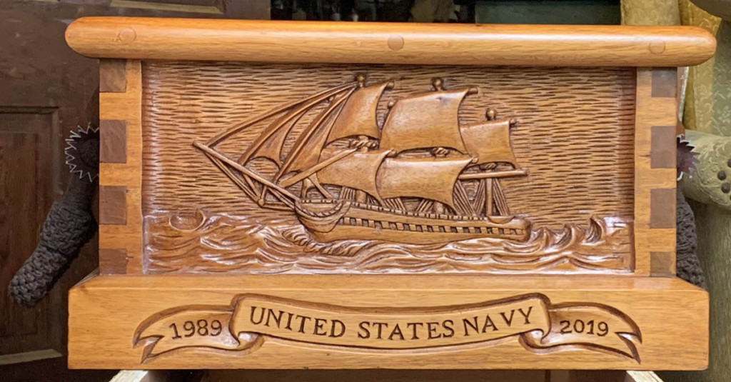 Command Presents | Hand Carved Personalized Sea Chests | Military Gifts ...